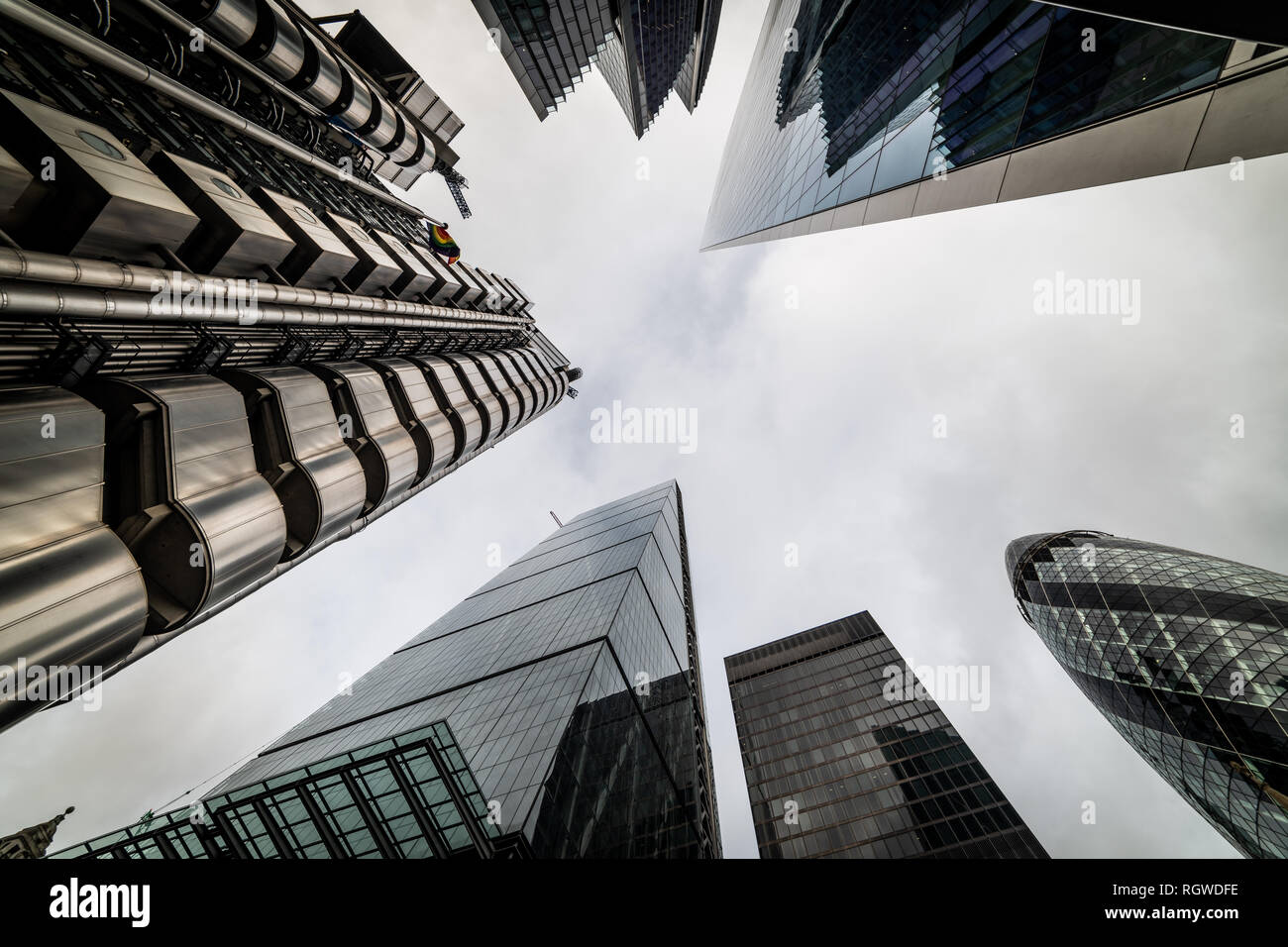 Buildings low angle new york city hi-res stock photography and images ...
