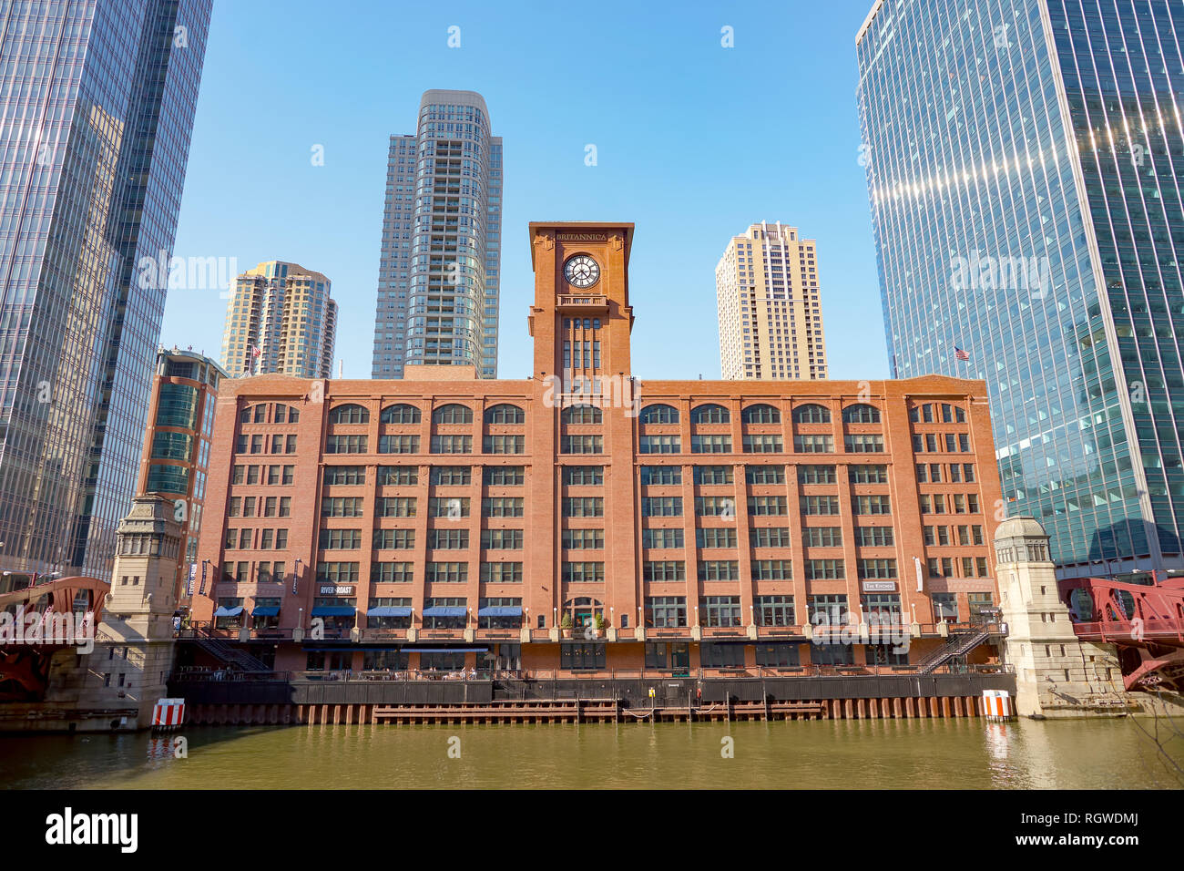 CHICAGO, USA - CIRCA APRIL, 2016: Chicago urban landscape at daytime ...