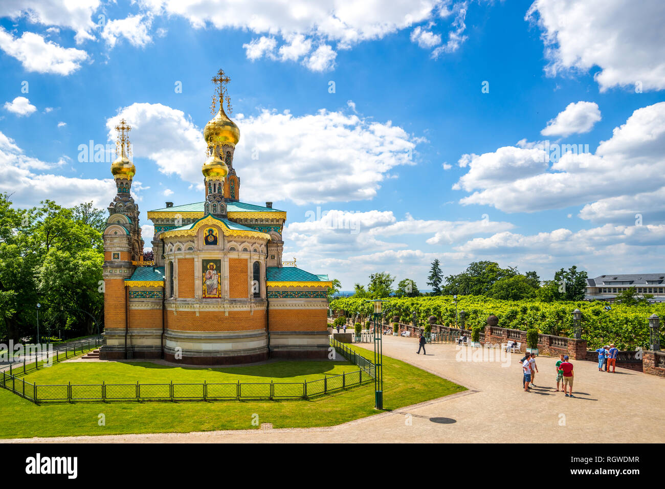 Russian Church, Mathildenhoehe, Darmstadt Stock Photo - Alamy