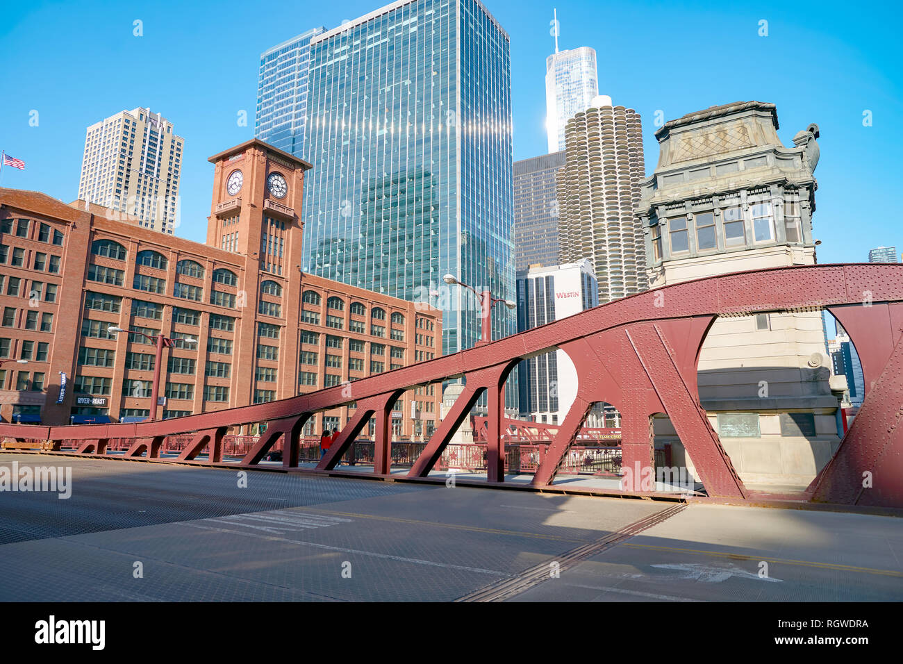 CHICAGO, USA - CIRCA APRIL, 2016: Chicago urban landscape at daytime ...