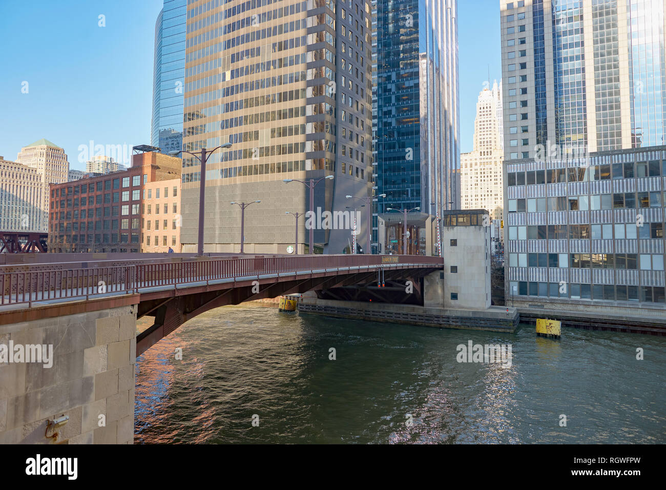 CHICAGO, USA - CIRCA APRIL, 2016: Chicago urban landscape at daytime ...