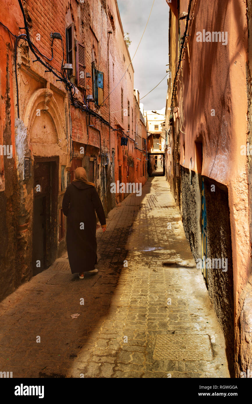 Jewish quarter Marrakesh Stock Photo - Alamy