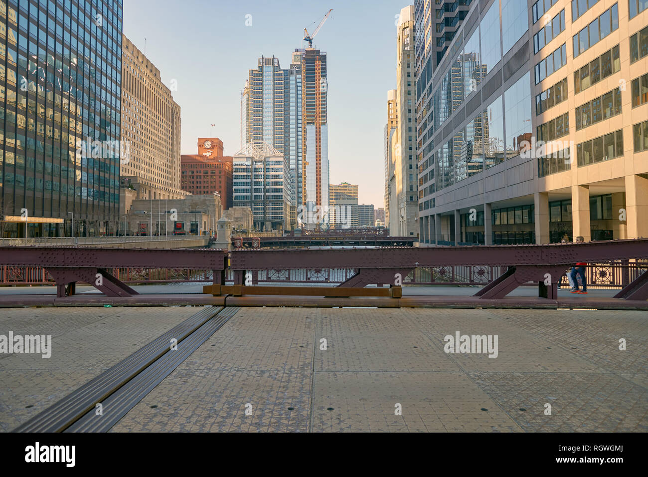CHICAGO, USA - CIRCA APRIL, 2016: Chicago urban landscape at daytime ...