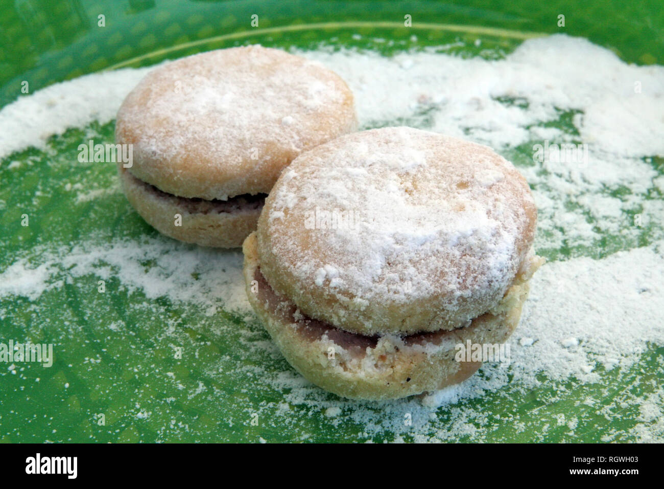Home made cookies. Home made cookies with white powder sugar. Cookies ...