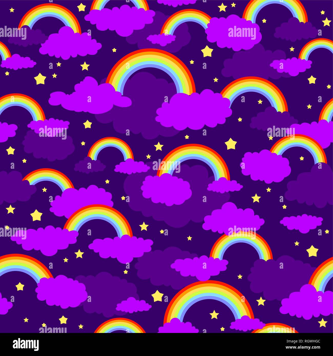 Rainbow cloud refraction Stock Vector Images - Alamy