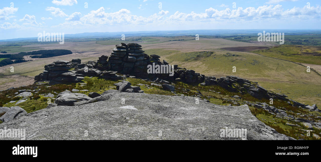 Rough Tor/Brown Willy, Bodmin Moor. Cornwall, 260417 Stock Photo - Alamy