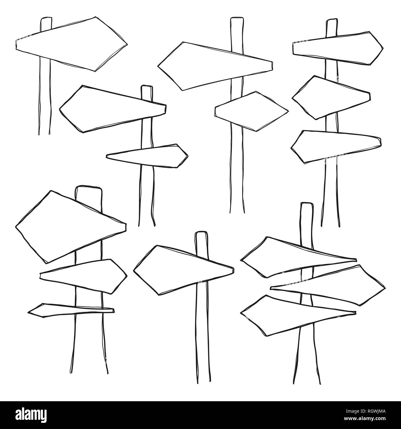 Set of different pointers on a white background. Vector Stock Vector ...