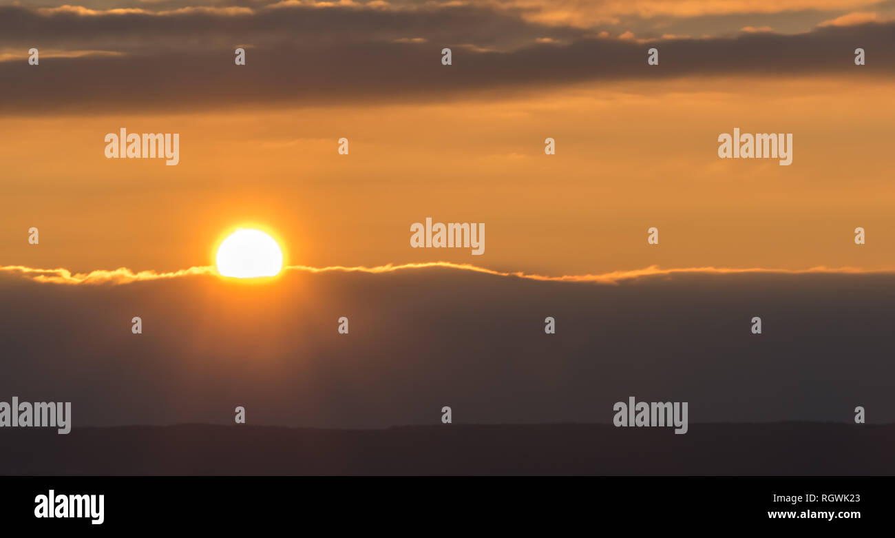 Sun Just Above The Horizon High Resolution Stock Photography and Images ...