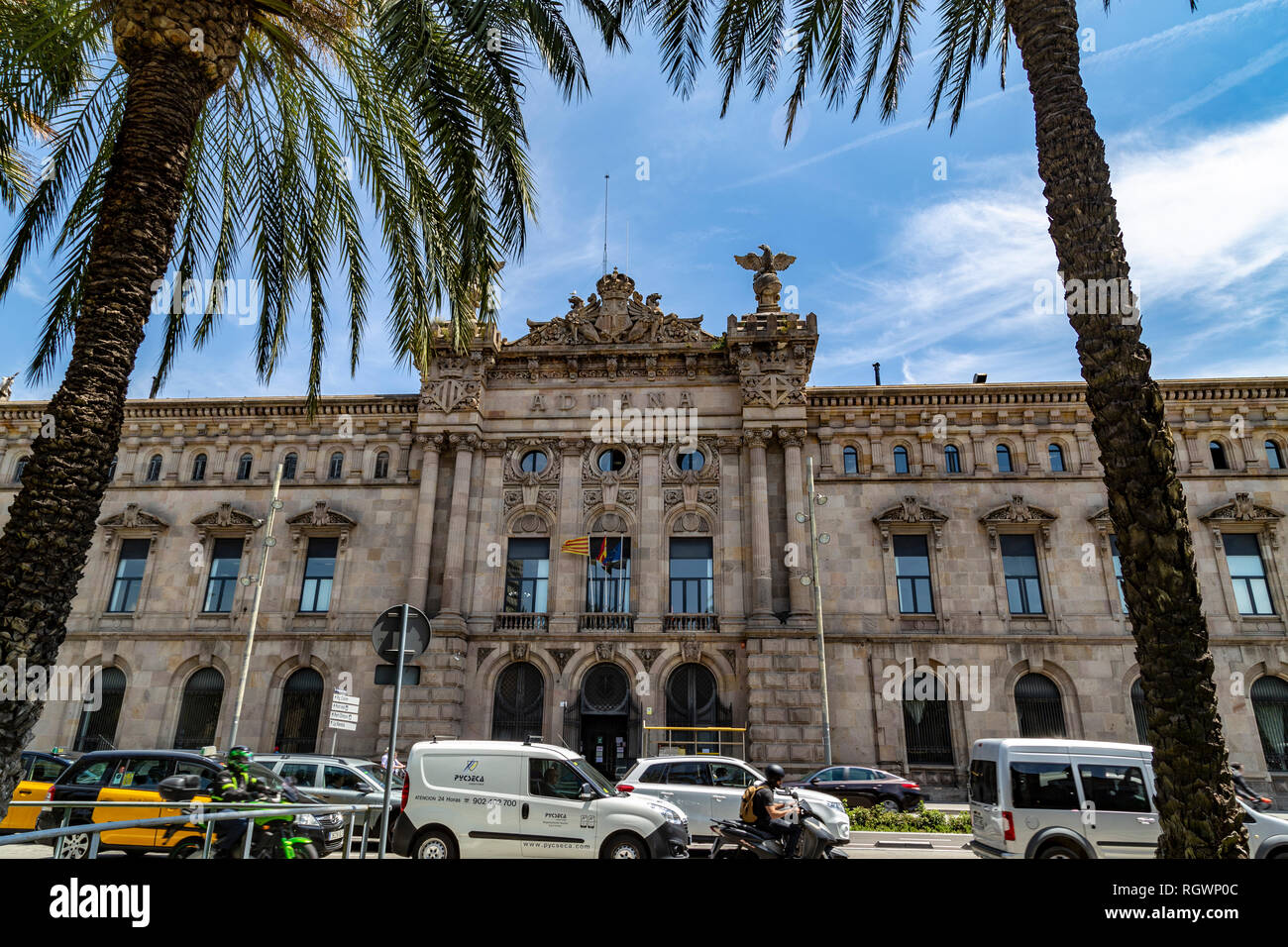 The Old Customs Building Aduana in Barcelona Stock Photo - Alamy