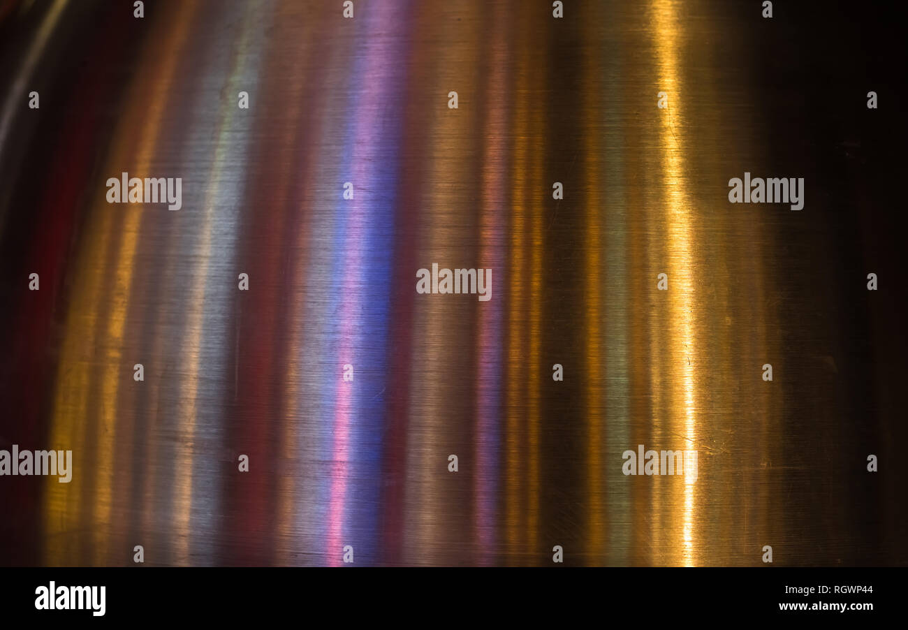 A reflection on a metallic surface at night in berlin Stock Photo - Alamy