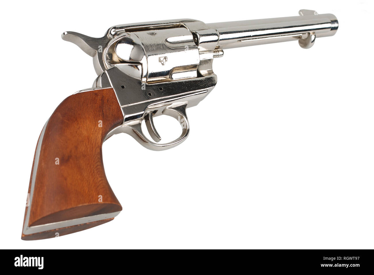 colt single action army "peacemaker" - wild west revolver isolated on ...