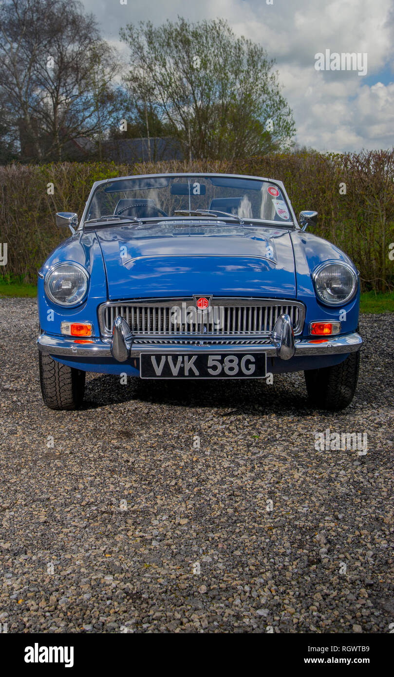 1969 MGC convertible Classic British car Stock Photo - Alamy