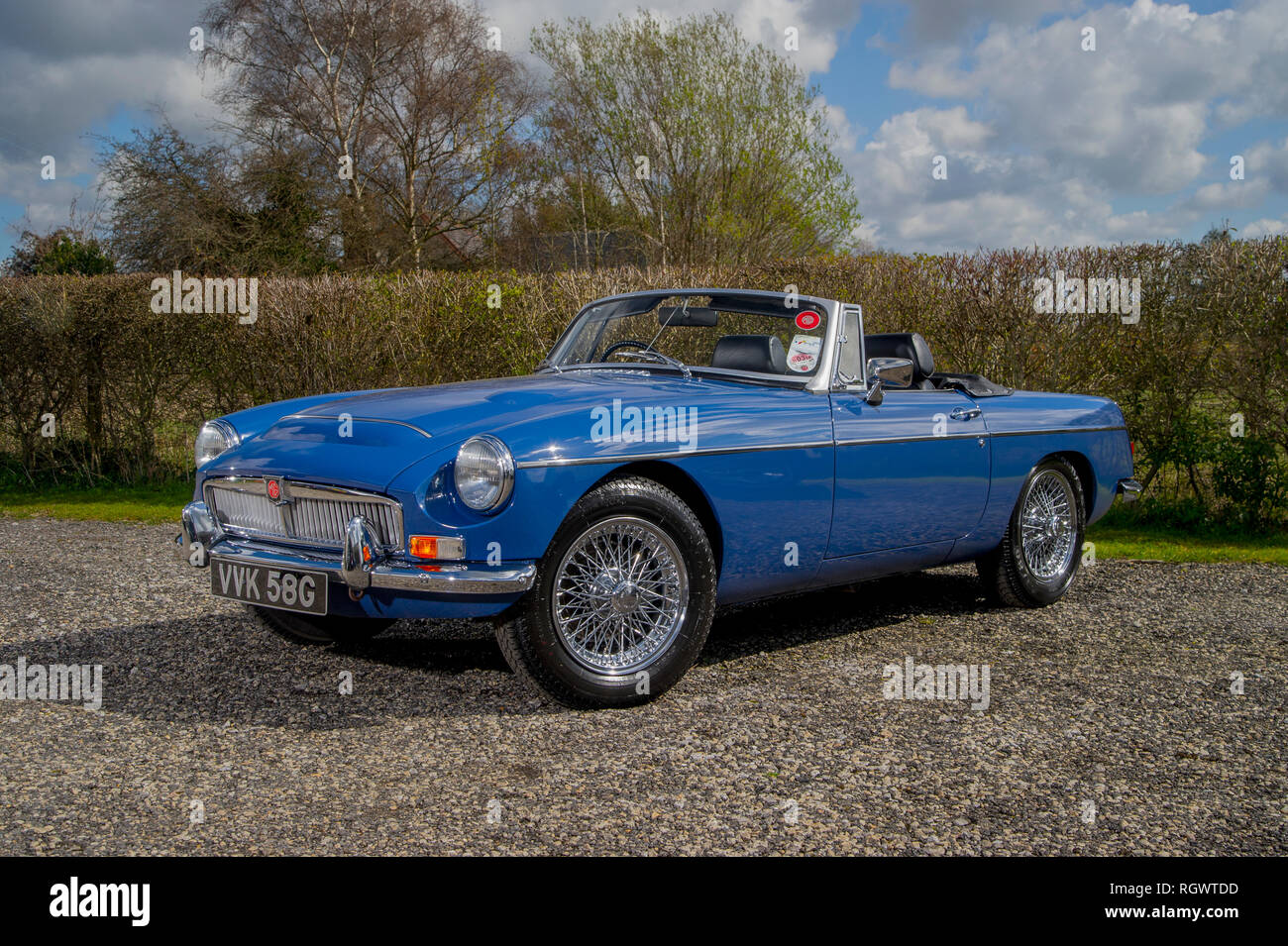 1969 MGC convertible Classic British car Stock Photo - Alamy