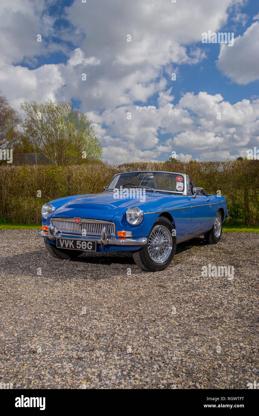 1969 MGC convertible Classic British car Stock Photo - Alamy