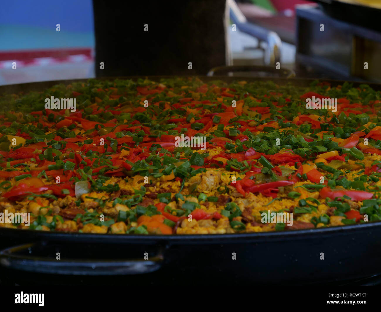 Weekly street food market offering exotic food from around the world ...