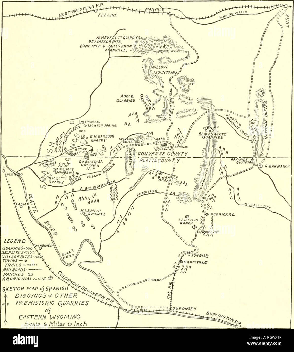 Quarry on map hi-res stock photography and images - Alamy