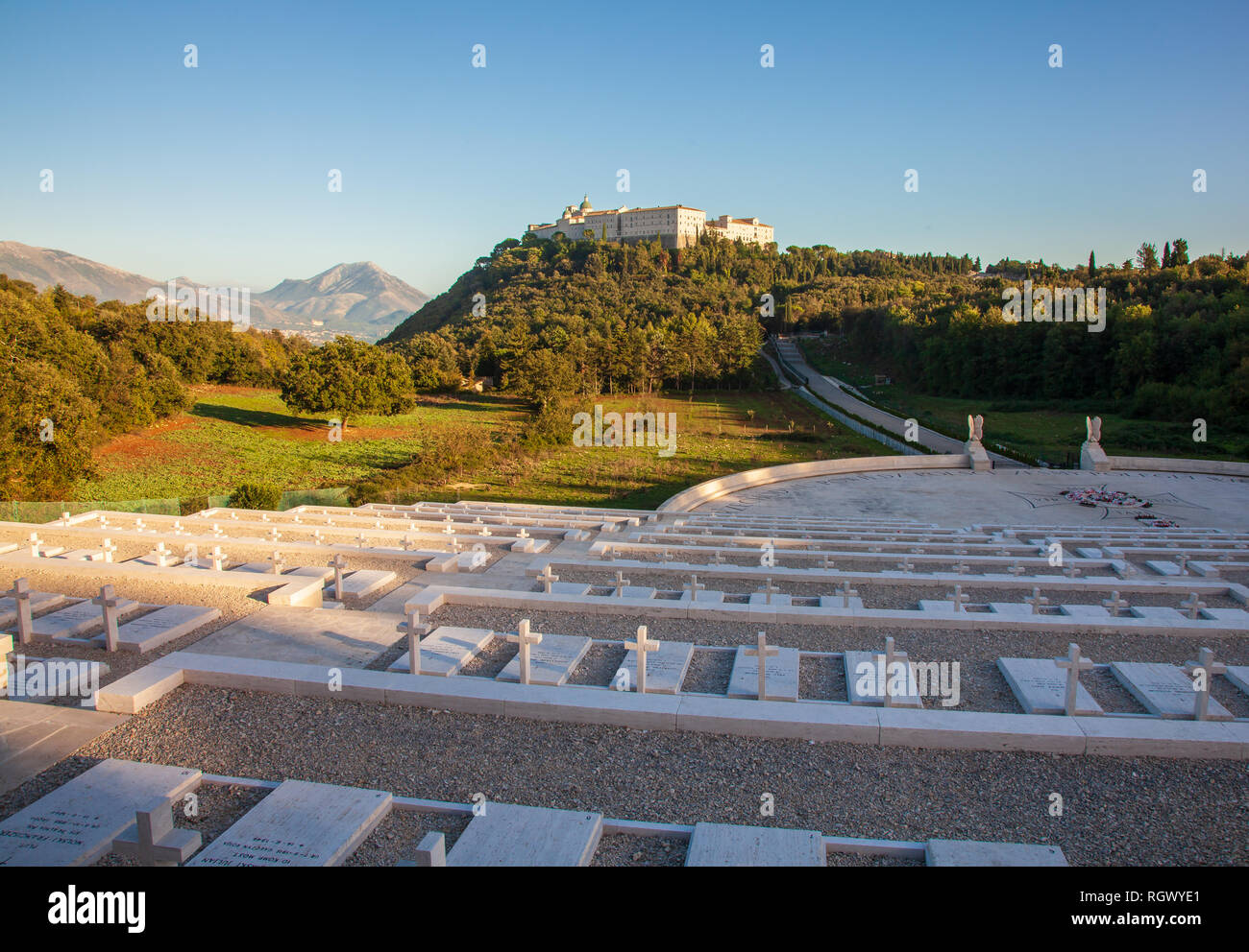 Battle for Cassino Italy World War 2. The Polish war cemetery Stock ...