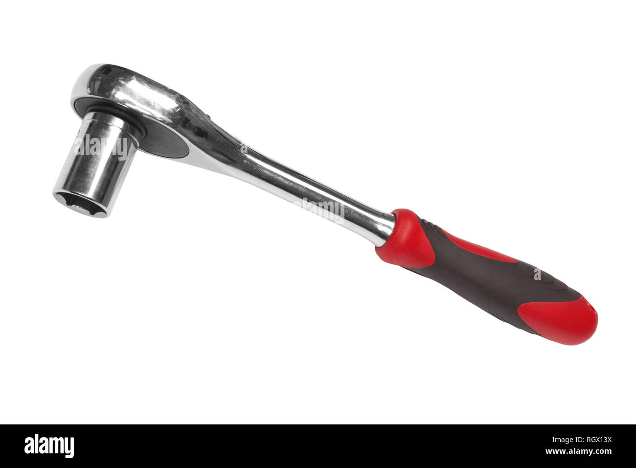 Socket spanner wrench on a white background Stock Photo - Alamy