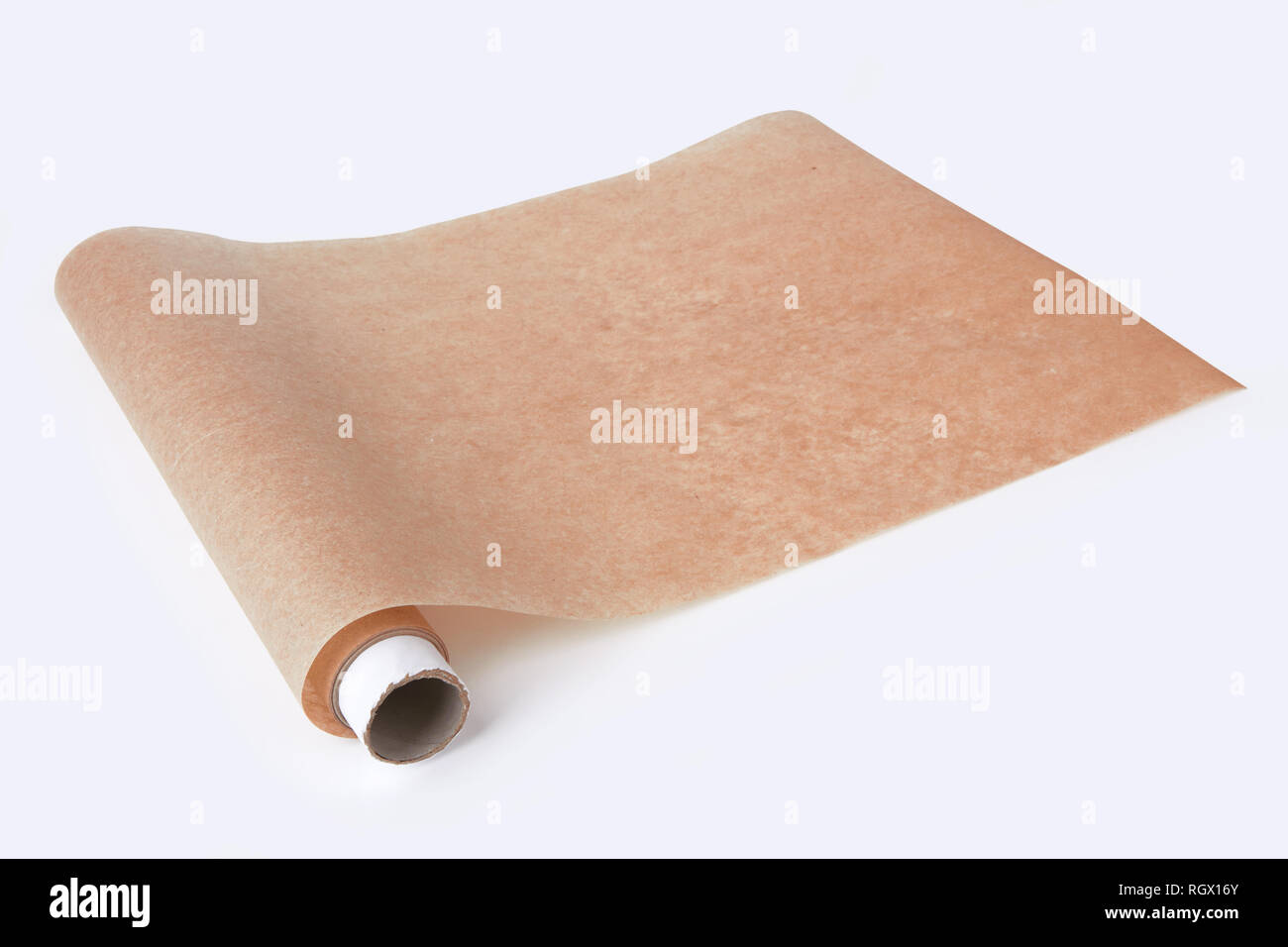 baking paper isolated on a white background Stock Photo - Alamy