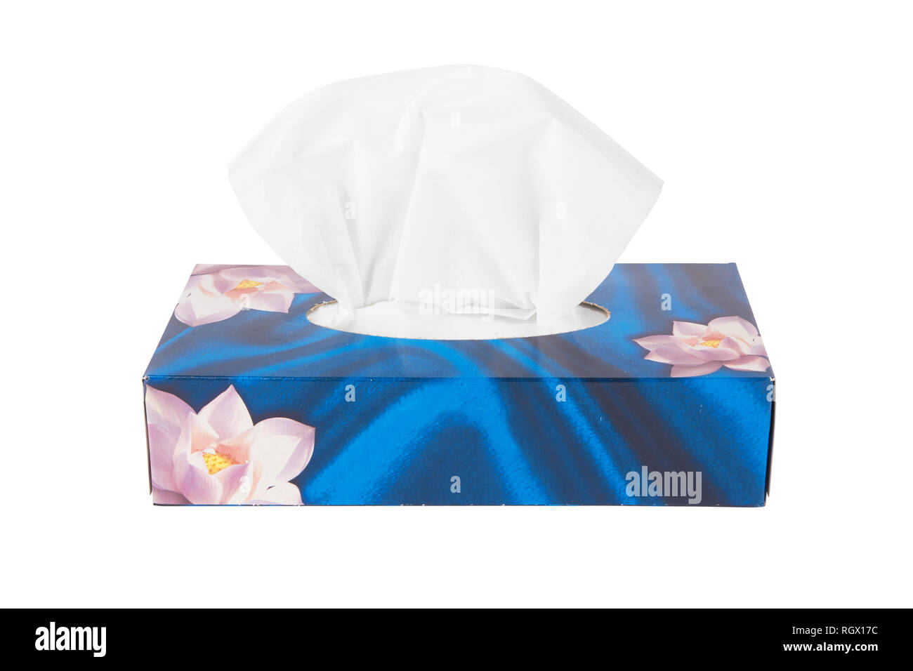 Tissue box isolated on a white background Stock Photo - Alamy