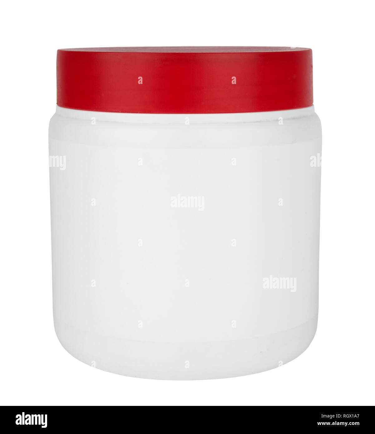 cream box isolated on a white background Stock Photo - Alamy