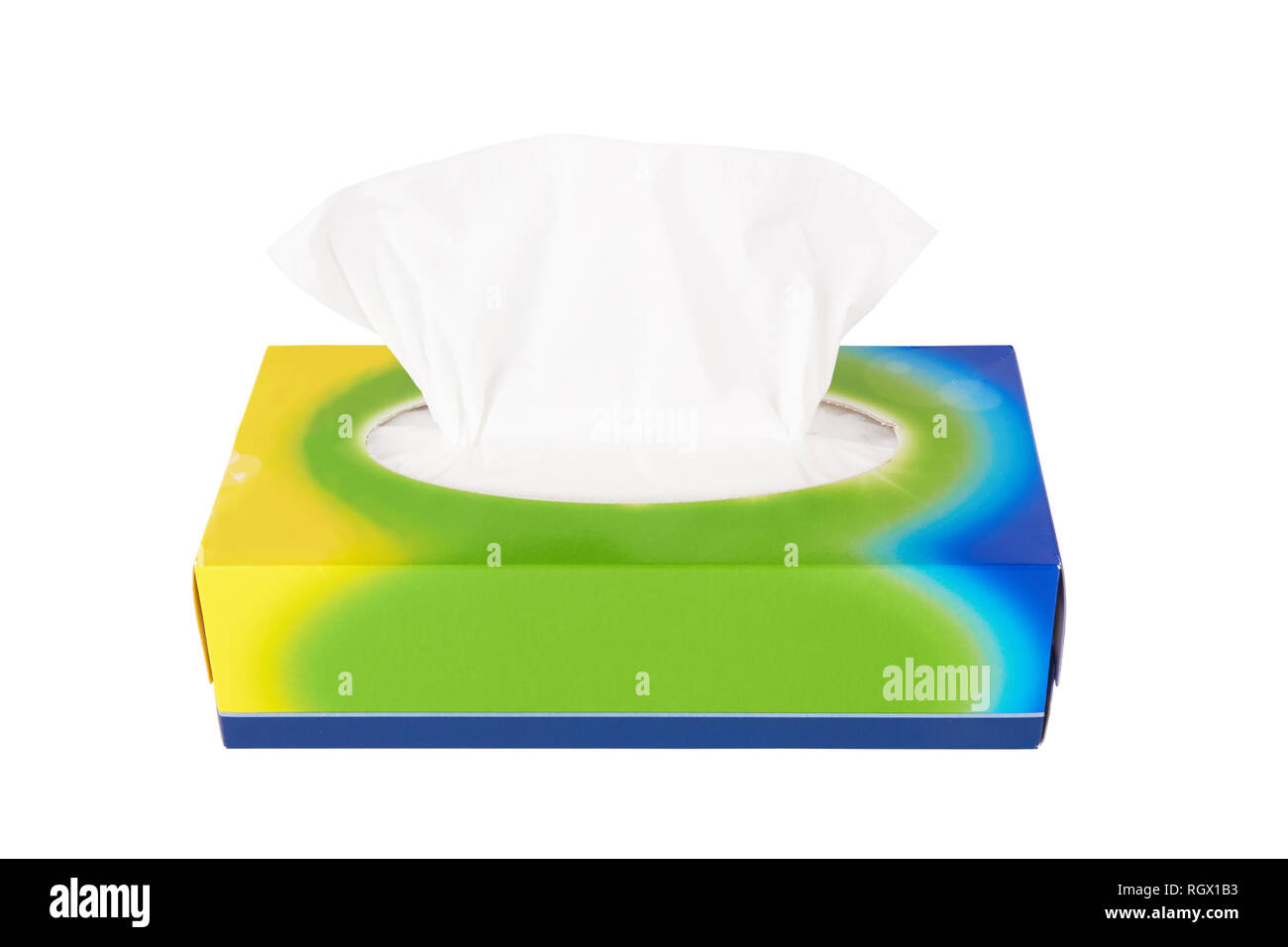 Tissue box isolated on a white background Stock Photo - Alamy