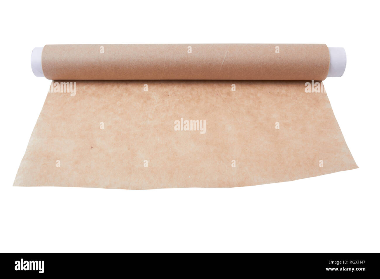 baking paper isolated on a white background Stock Photo - Alamy