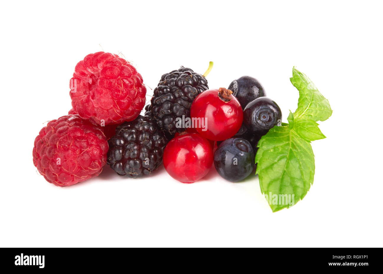 Berries on a white background Stock Photo - Alamy