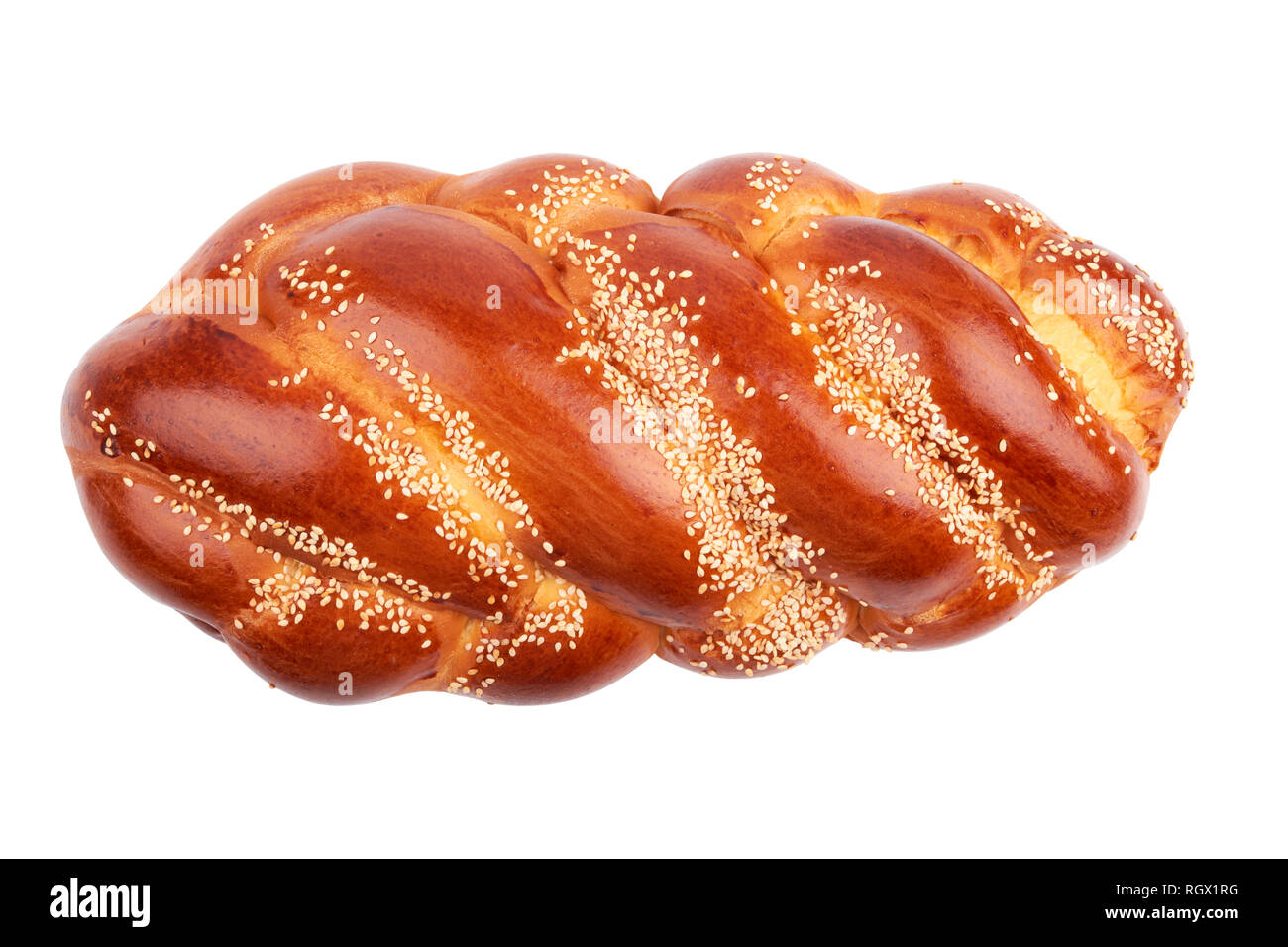 Challah isolated on white background Stock Photo - Alamy
