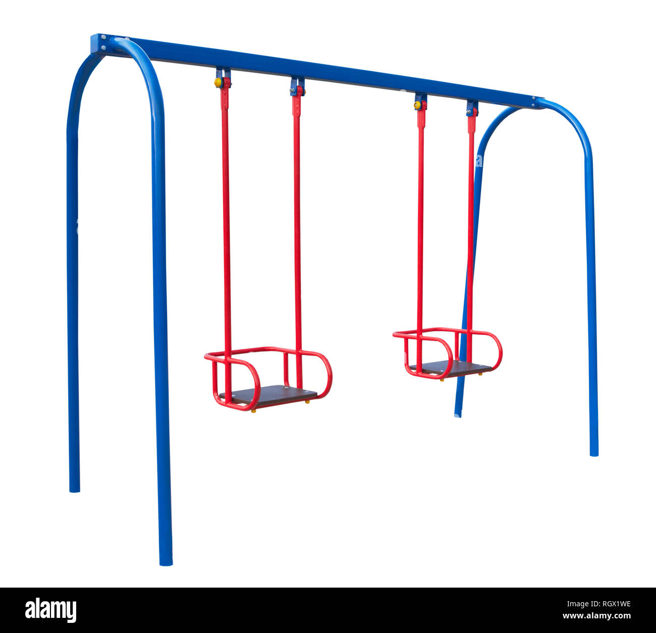 child's swing isolated on white Stock Photo - Alamy