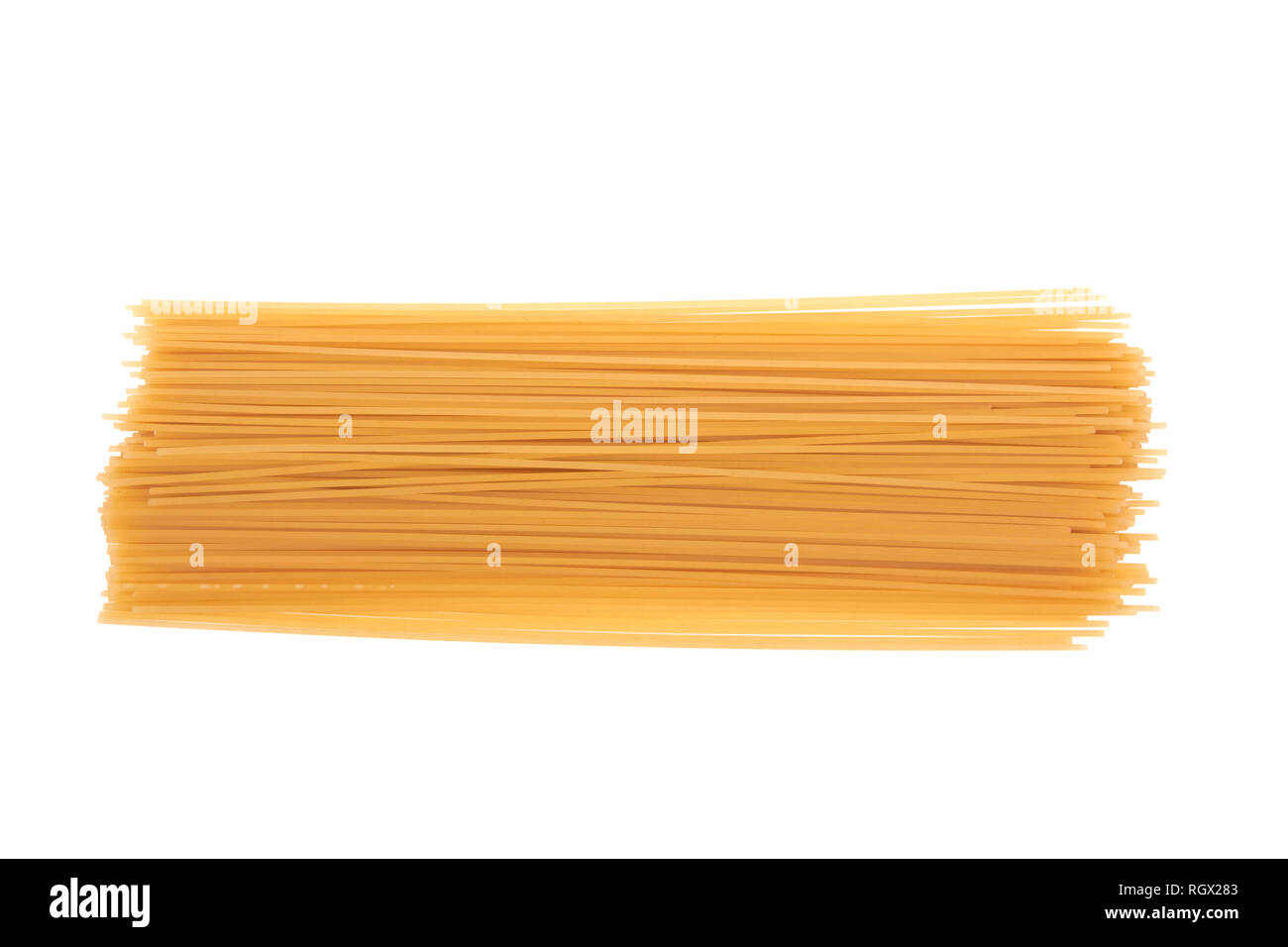 Raw spaghetti isolated on a white background Stock Photo - Alamy
