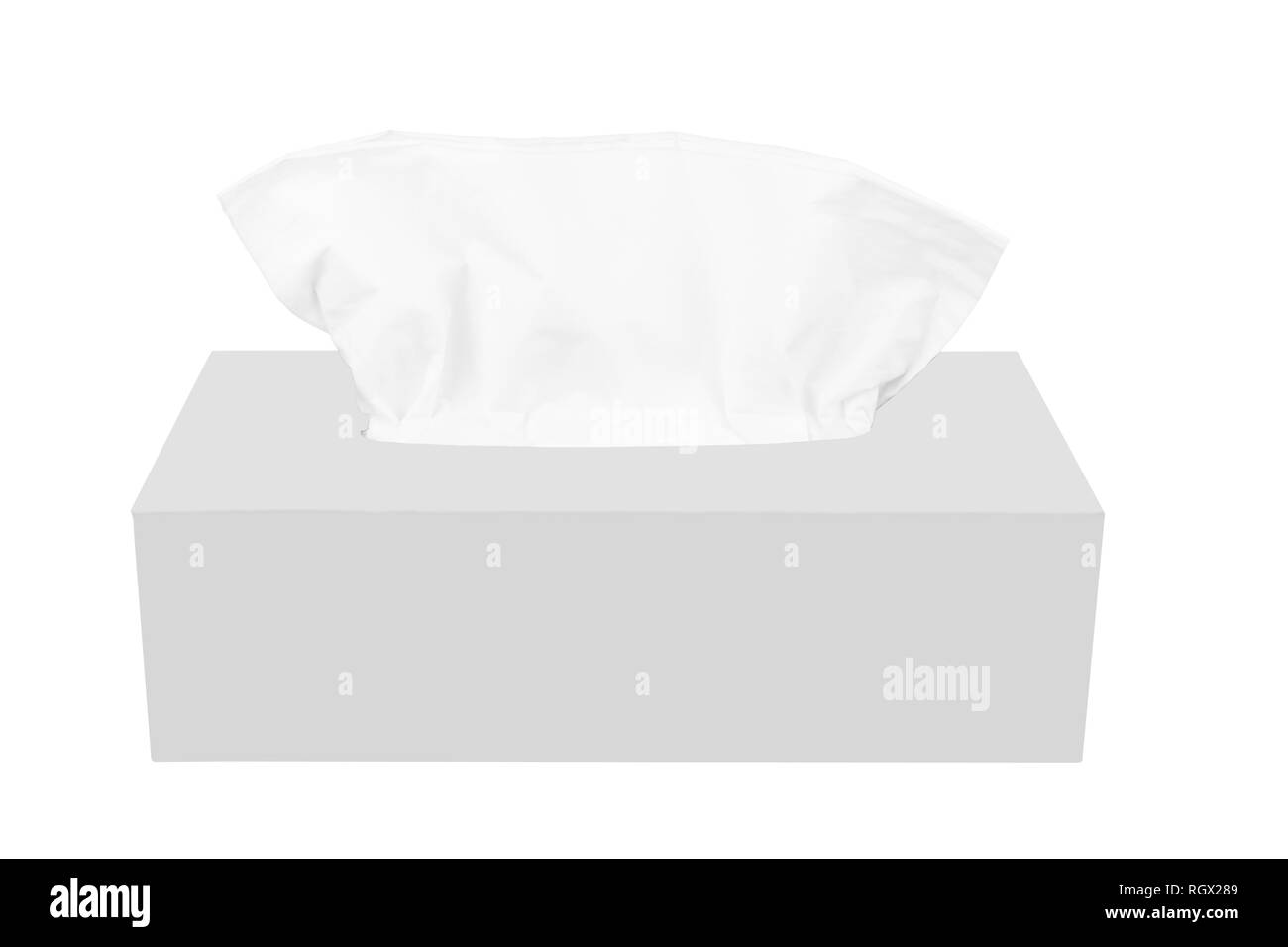 Tissue box isolated on a white background Stock Photo - Alamy