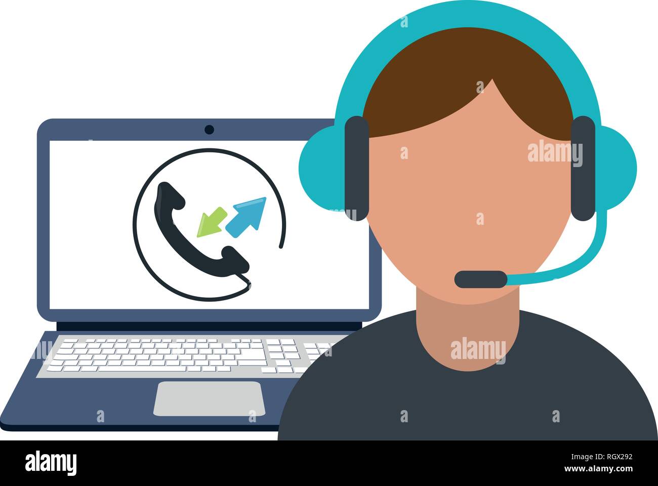 Call center and customer service Stock Vector Image & Art - Alamy