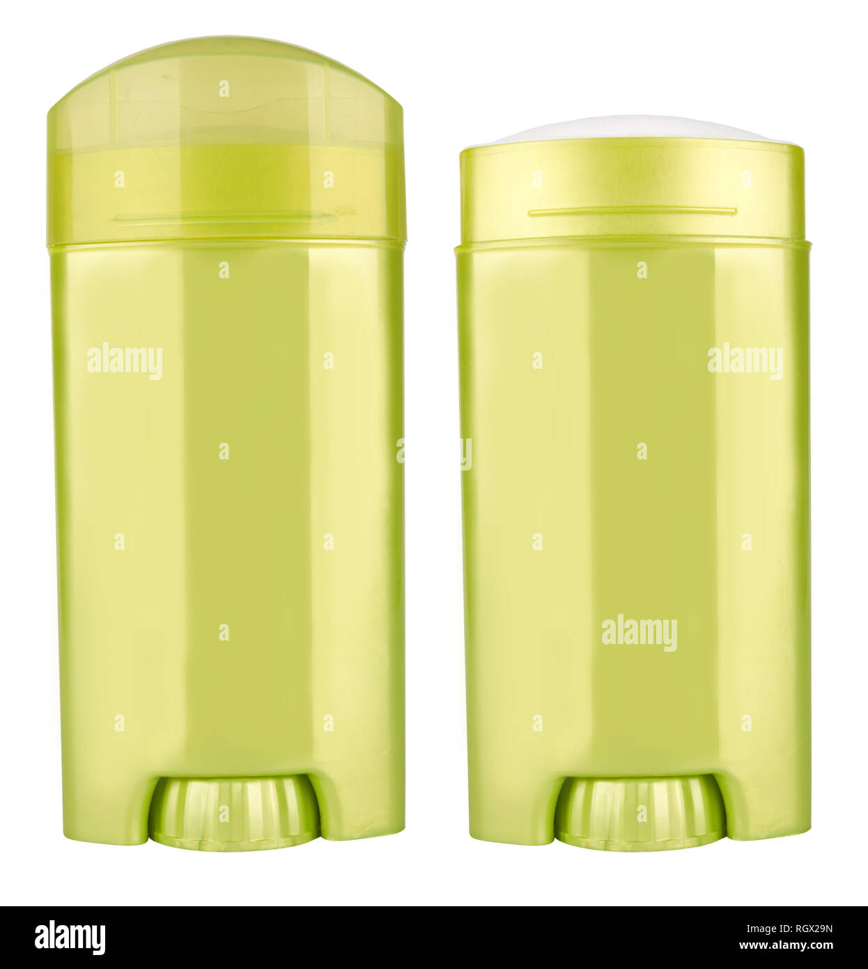 Green container of deodorant isolated on white background Stock Photo ...