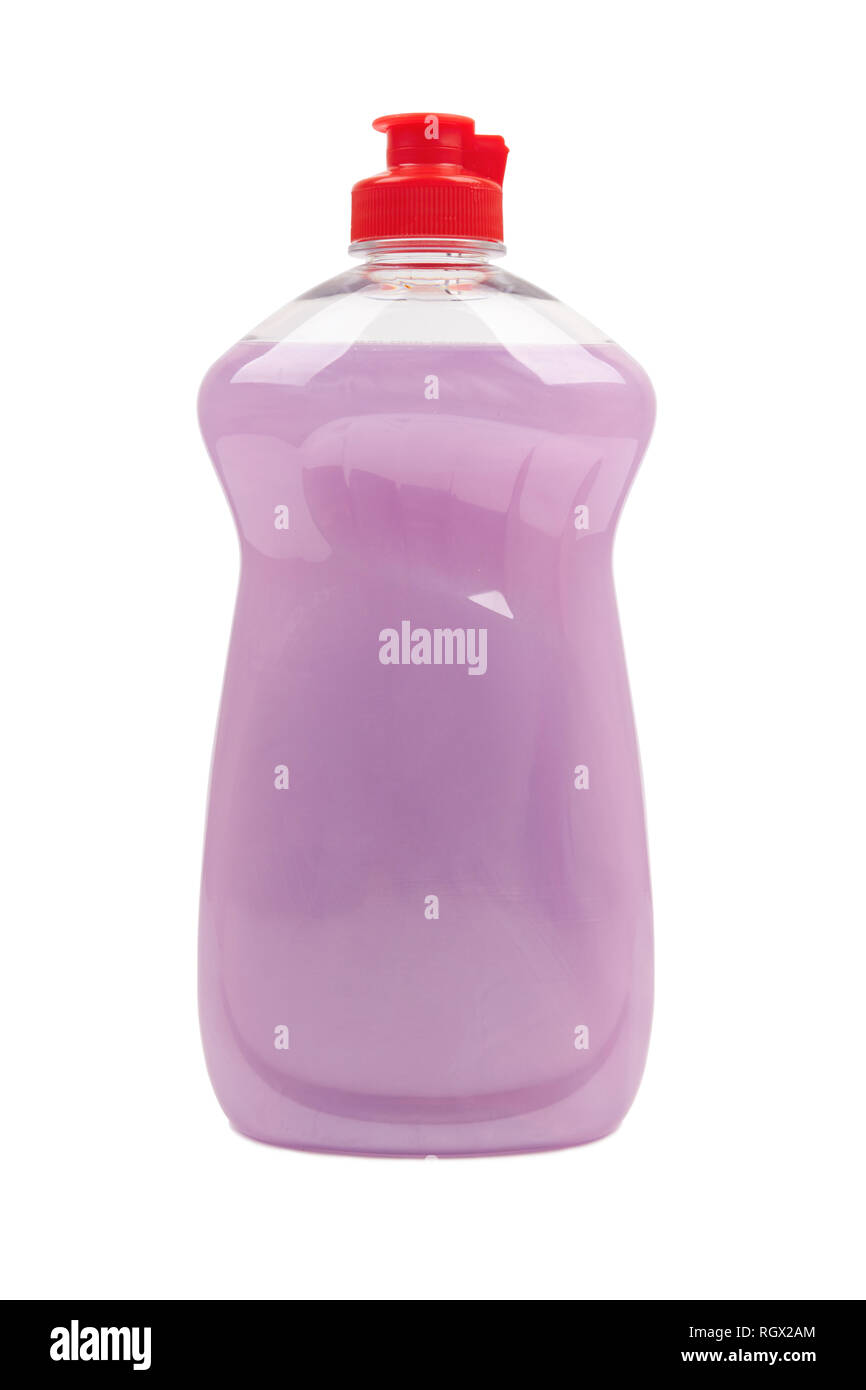 Purple liquid soap on white hi-res stock photography and images - Alamy