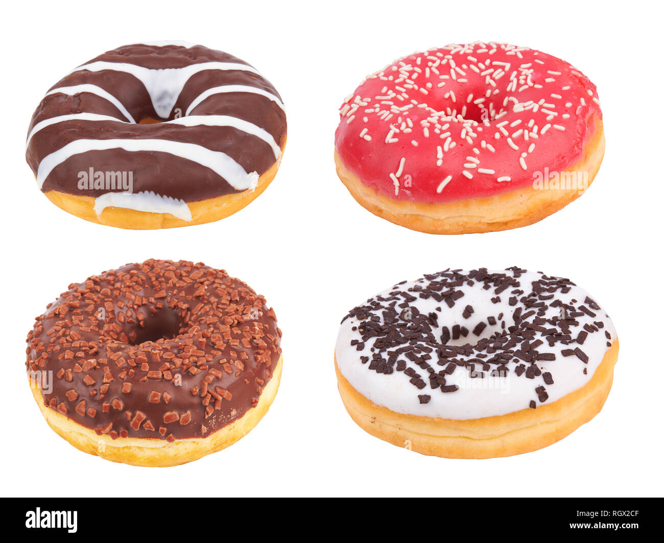 Many donuts isolated on Cut Out Stock Images & Pictures - Alamy