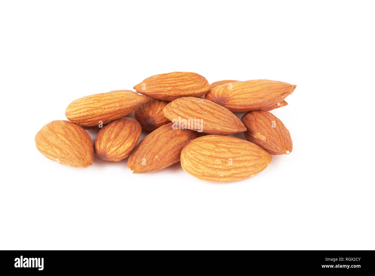 almond nut isolated on white background Stock Photo - Alamy