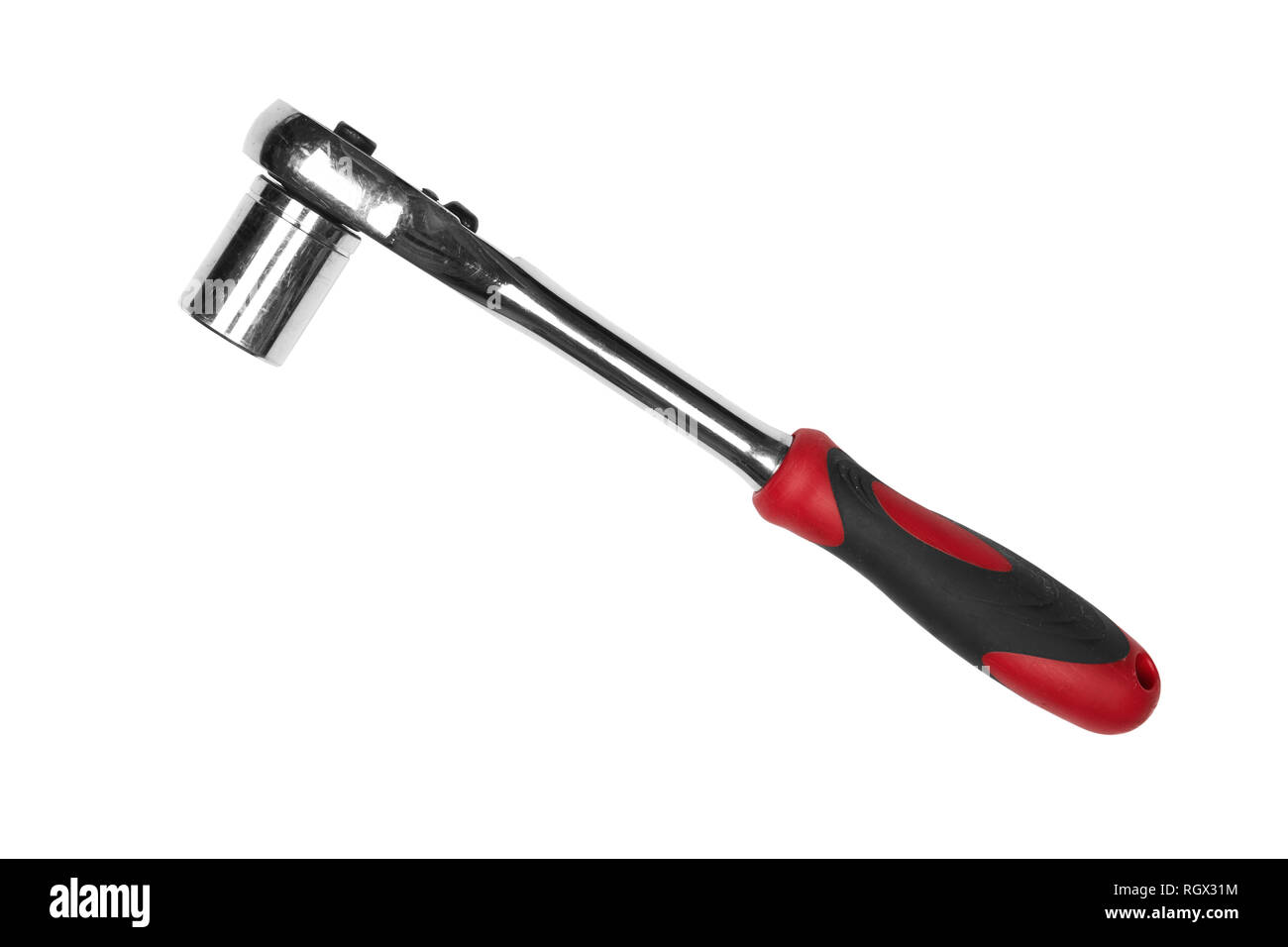 Socket spanner wrench on a white background Stock Photo - Alamy