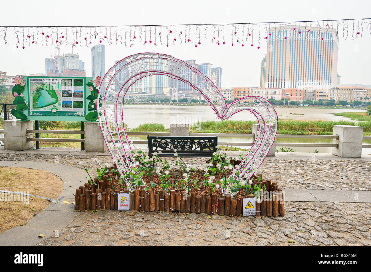 MACAO, CHINA - CIRCA FEBRUARY, 2016: Macao urban landscape at daytime ...