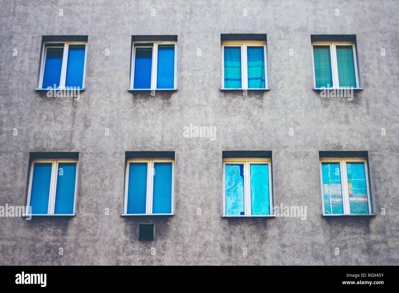 old vintage door and window, Europe style Stock Photo - Alamy