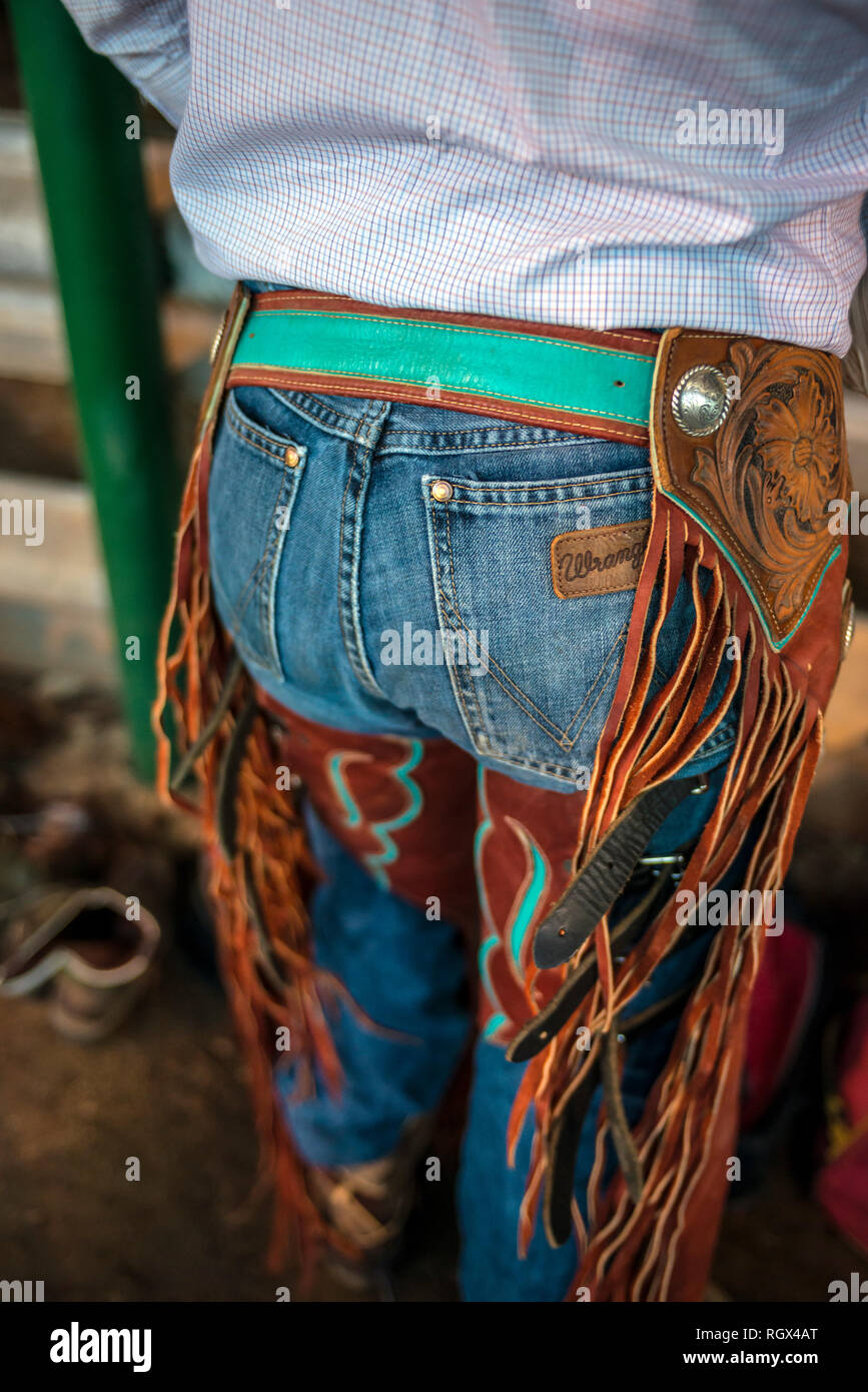 Professional rodeo cowboy Stock Photo - Alamy