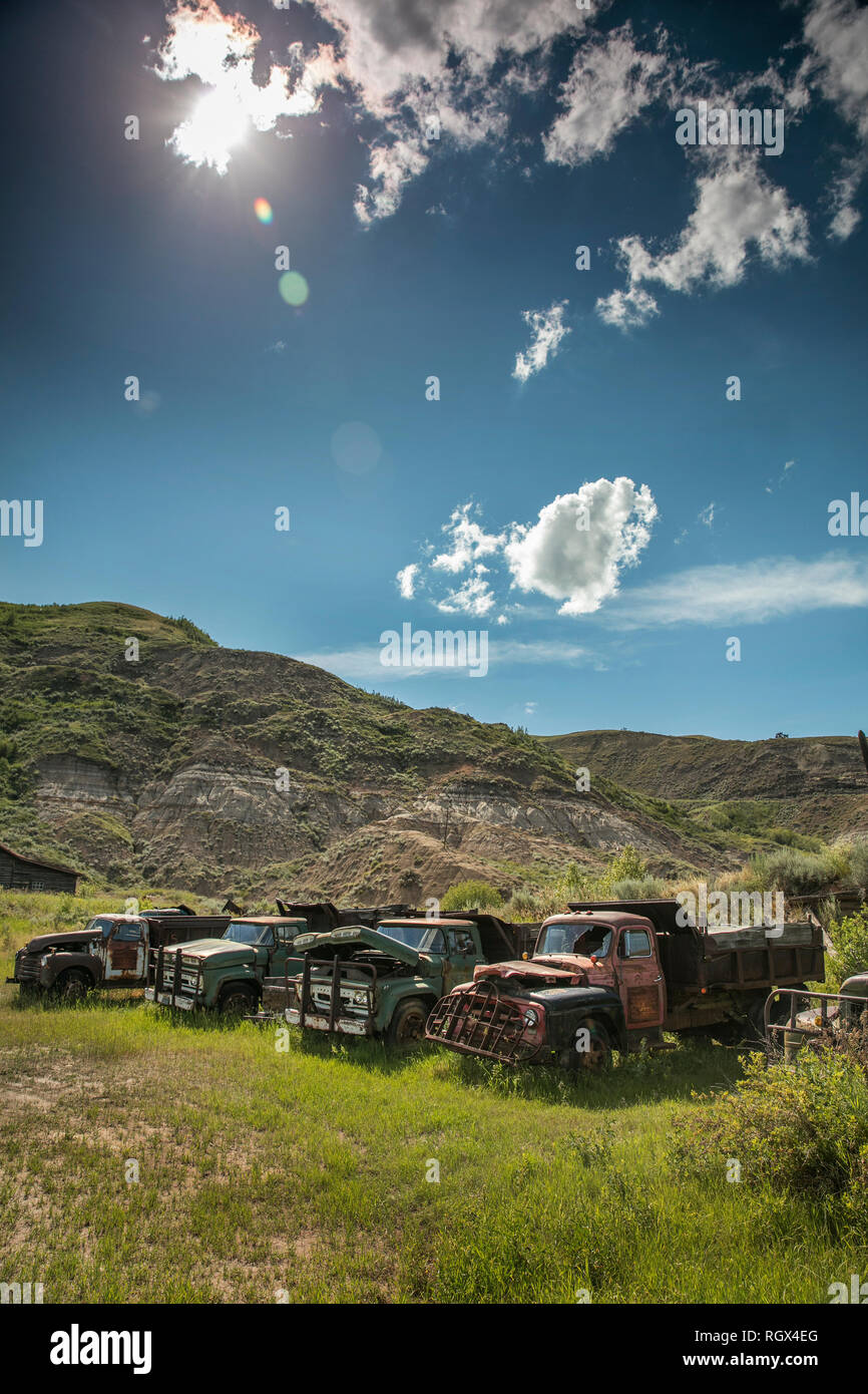 CANADA, Alberta, Canadian Badlands, the Atlas Coal Mine, Historical ...