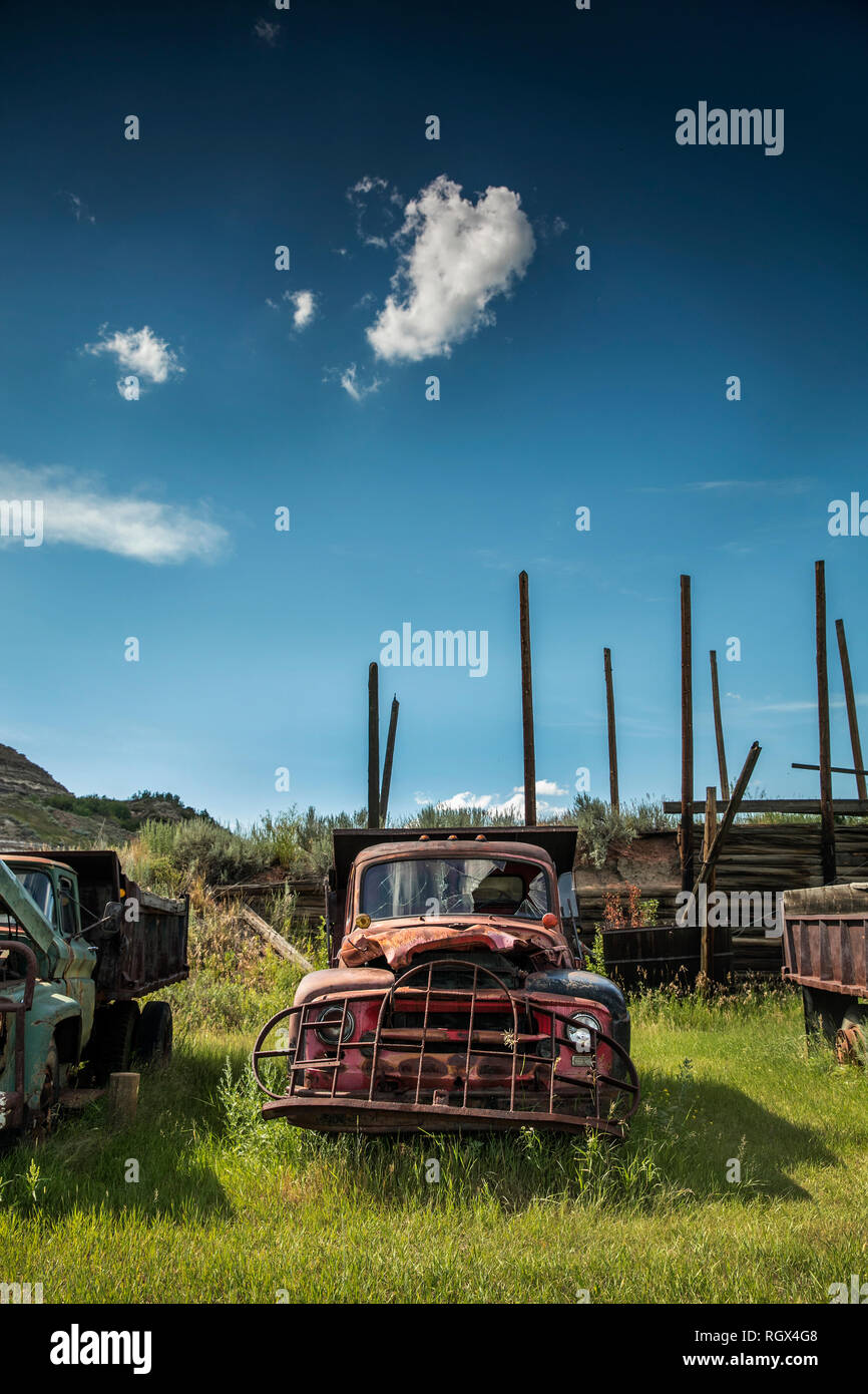 CANADA, Alberta, Canadian Badlands, the Atlas Coal Mine, Historical ...