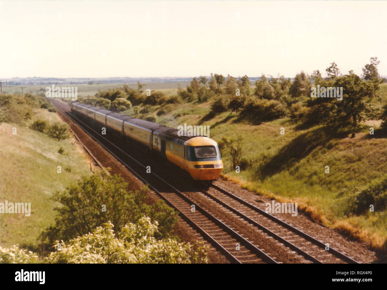 An InterCity 125 between Newcastle and Durham on the East Coast Main ...
