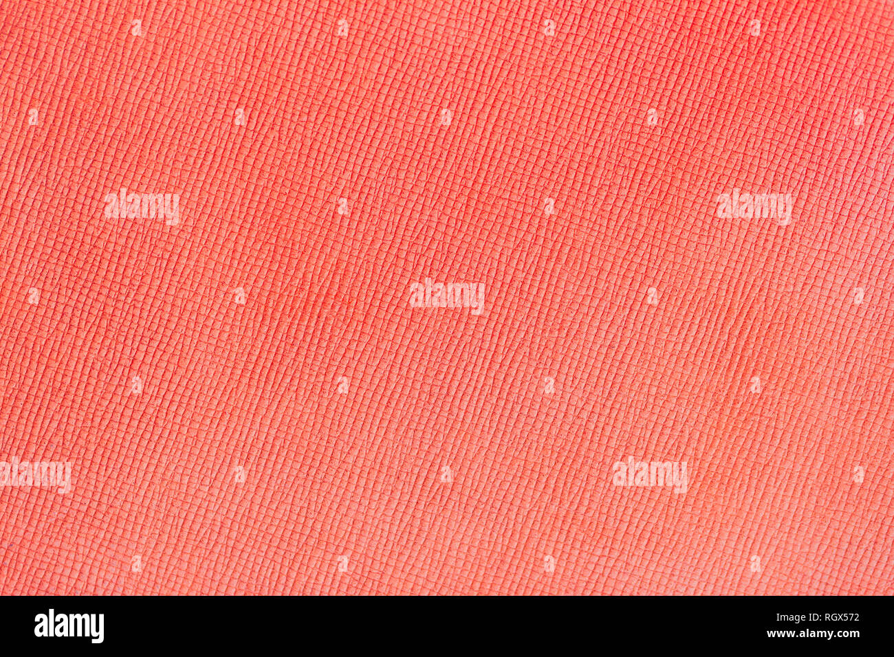 Coral orange color of leather texture, background, surface Stock Photo ...