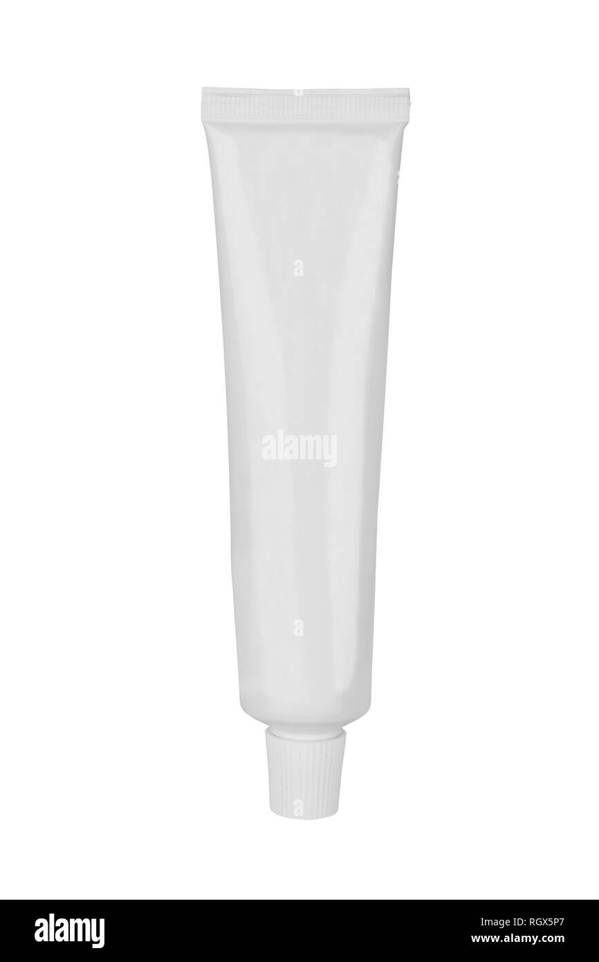 A tube of toothpaste, cream or gel isolated on white background Stock ...