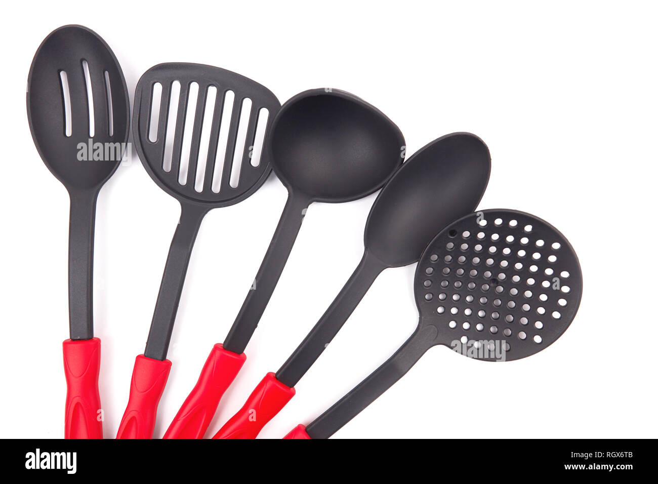 Kitchen tools isolated on a white background Stock Photo - Alamy