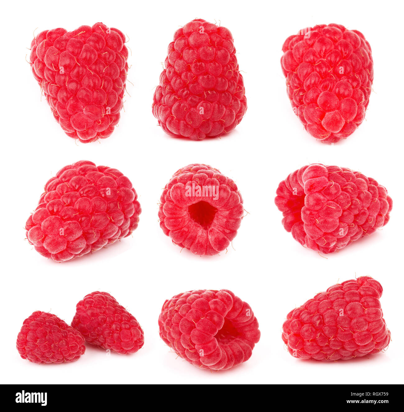 Raspberry isolated on a white background Stock Photo - Alamy
