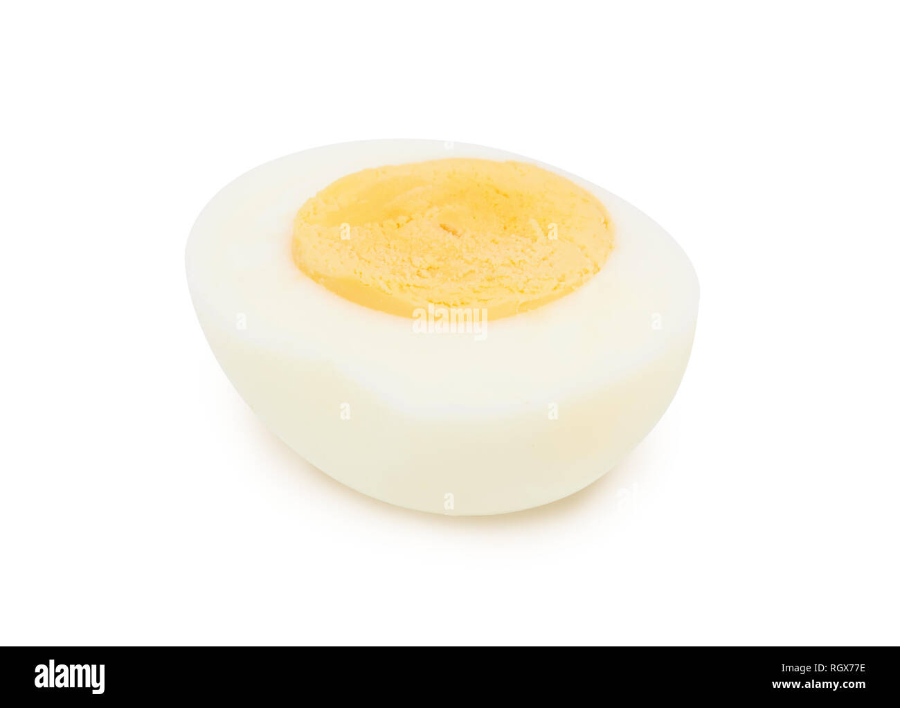 Shell boiled egg isolated on white background Stock Photo - Alamy
