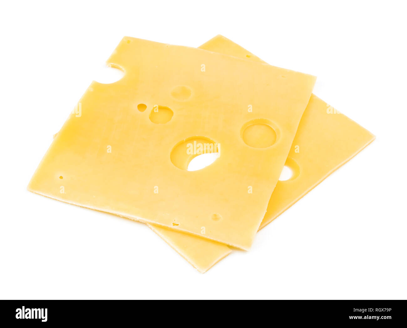 Cheese slices isolated on Cut Out Stock Images & Pictures - Alamy